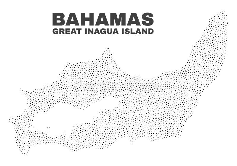 Vector Great Inagua Island Map of Points Stock Vector - Illustration of ...