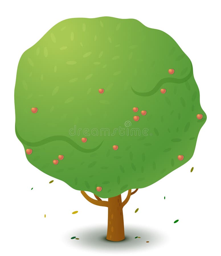 Single Stylized Apple Tree Stock Illustrations – 164 Single Stylized ...