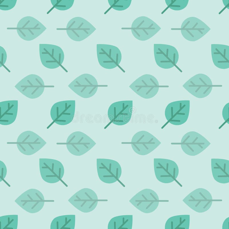 Vector Green Aspen Leaves Repeat Pattern Background Design Stock Vector ...