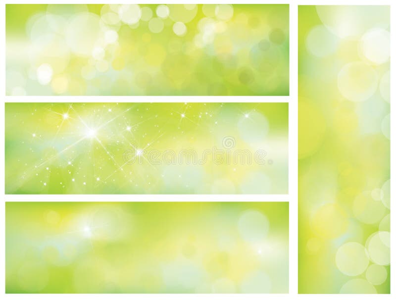 Vector green banners. stock vector. Illustration of backgrounds - 67656885