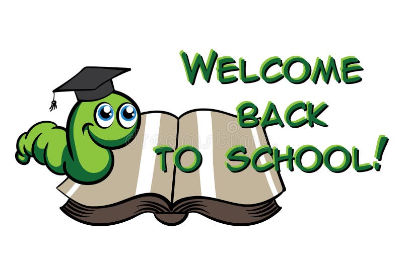 Green bookworm stock illustration. Illustration of happy - 40677332