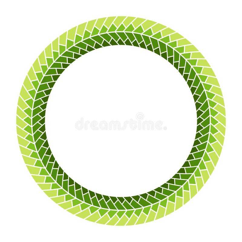 Decorative Round Frame for Design with Ornament. Circular Frame Stock ...
