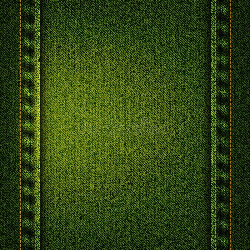 Vector Green Jeans Texture Illustration. EPS 10 Stock Vector ...