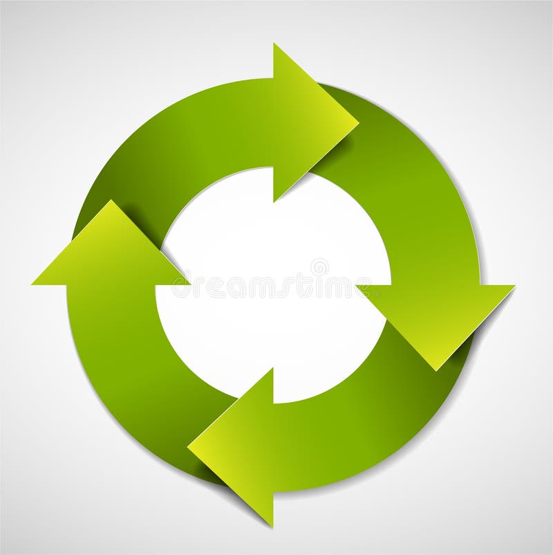 Vector Life Cycle Diagram with Description Stock Vector - Illustration ...