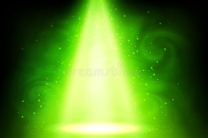 Green Magic Light Abstract Background Stock Vector - Illustration of ...