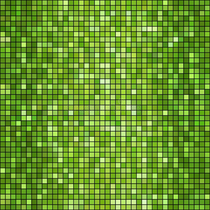 Vector Green Mosaic Background Stock Vector - Illustration of ...