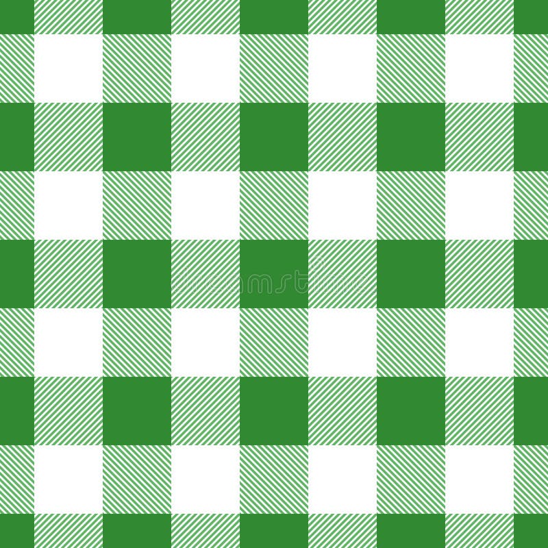 Vector Green Seamless Table Cloth Texture. Vector Illustration. Textile ...