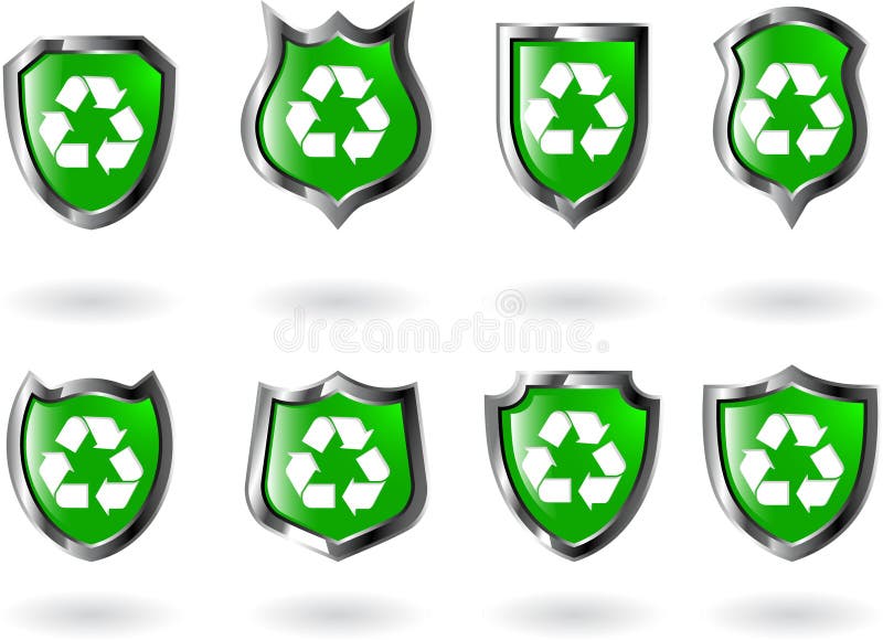 Vector green shield stock vector. Illustration of frame - 9782613
