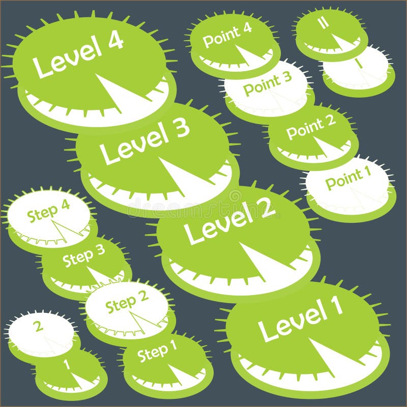 Vector Green Step by Step Info Graphic Stock Vector - Illustration of ...