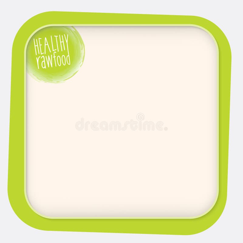 Green text box stock vector. Illustration of label, site - 35121248