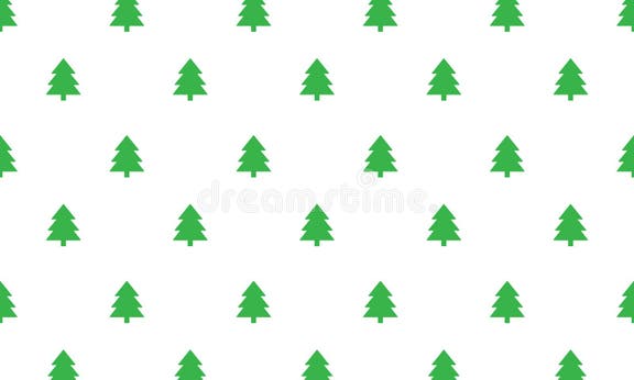 Vector Green Tree Pattern Background Stock Vector - Illustration of ...