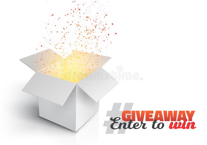 Vector Grey Box Giveaway Competition Template Stock Vector ...
