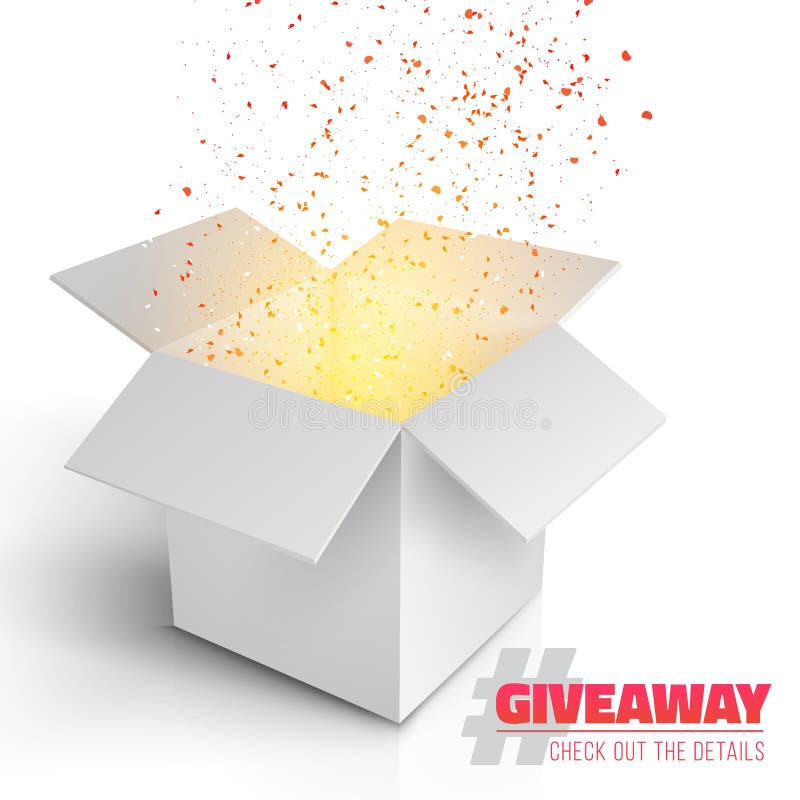 Vector Grey Box Giveaway Competition Template Stock Vector ...