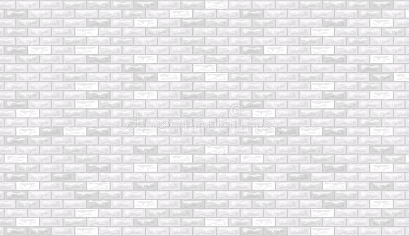 Vector Grey Brick Wall Pattern Horizontal Background. Flat Gray Wall ...