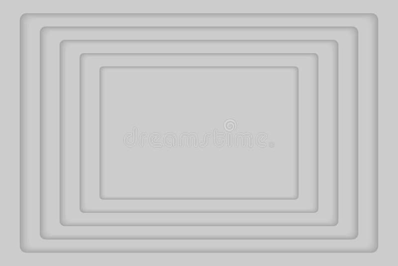 Vector Grey Concentric Rectangle. Background. Stock Vector ...