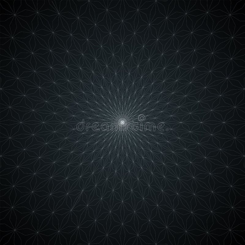 Flower of Life Geometry Pattern Stock Vector - Illustration of esoteric ...