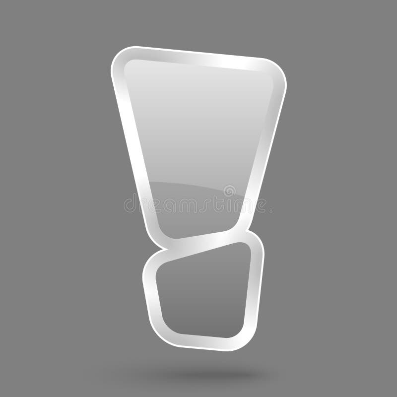 Vector Grey Exclamation Symbol Stock Vector - Illustration of ...