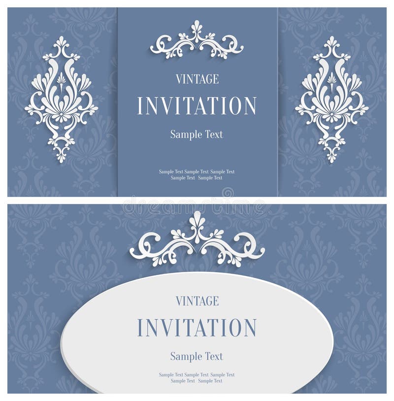 Vector Grey Floral 3d Background. Template for Greeting or Invitation ...
