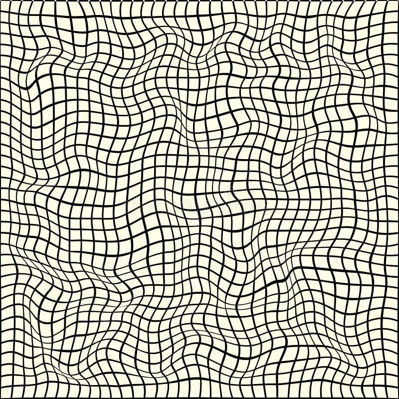 Mesh Warp Texture Isolated On White Background. Distort And Deformation ...