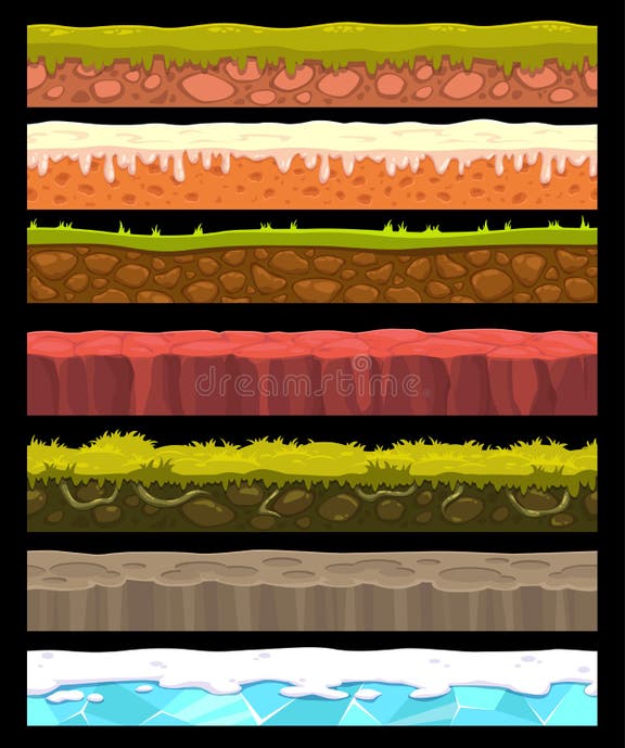 Vector ground collection stock illustration. Illustration of piece ...