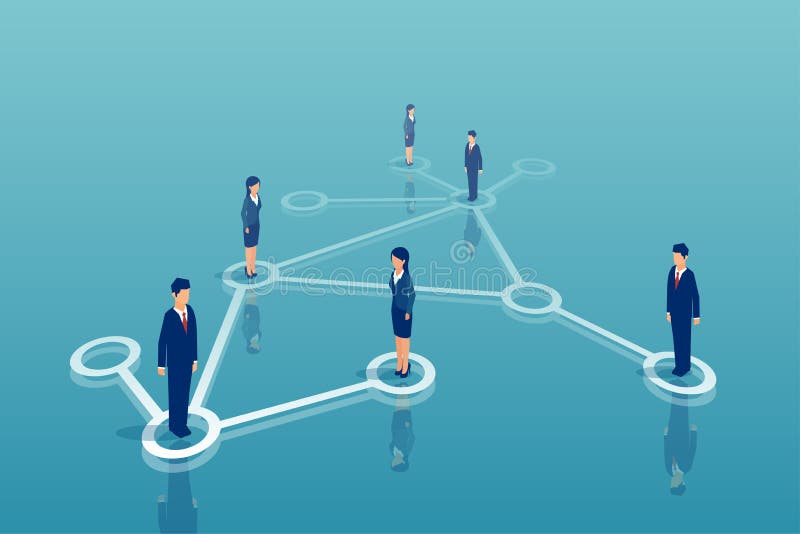 Vector of Group of Businesspeople Networking Stock Illustration ...