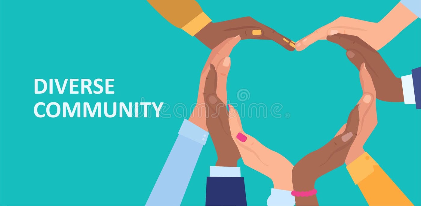 Diversity Hands Heart Stock Illustrations – 6,201 Diversity Hands Heart ...