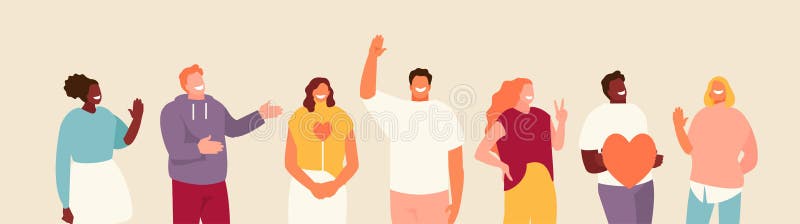 Happy Adult Hospitable People Stock Illustrations – 4 Happy Adult ...