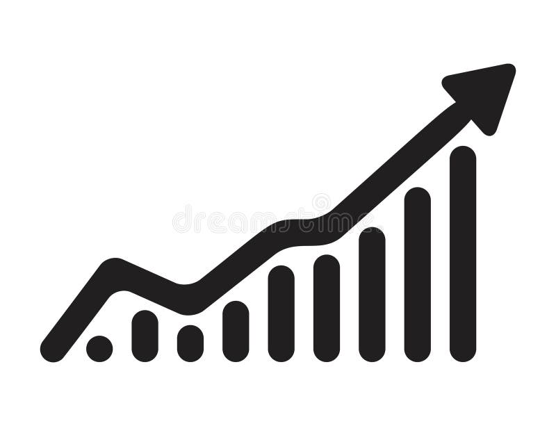Vector Growth Progress Arrow Stock Vector - Illustration of infographic ...