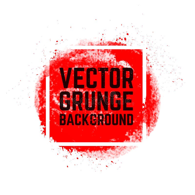 Vector Grunge Background with Banner. Stock Vector - Illustration of ...