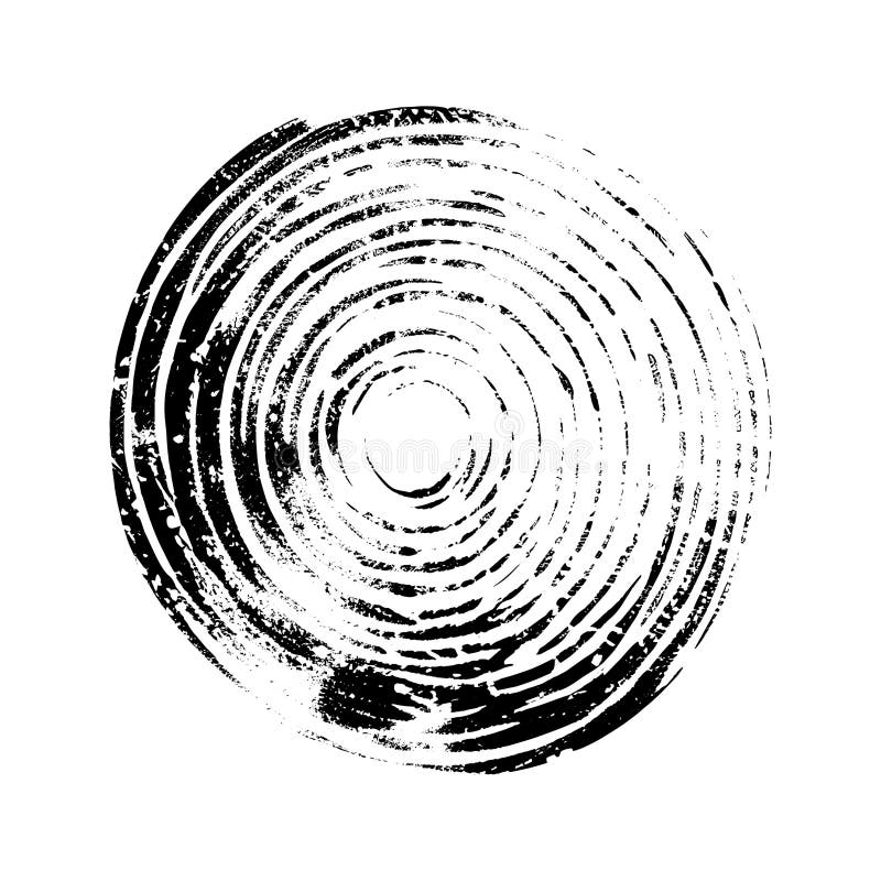 Vector Grunge Circle. Grunge Round Shape Stock Vector - Illustration of ...