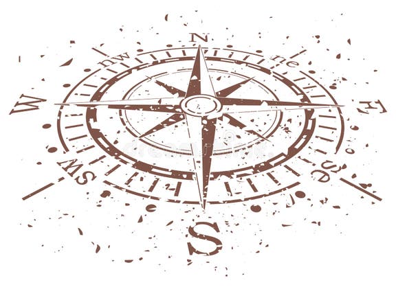 Grunge Compass Stock Illustrations – 4,953 Grunge Compass Stock ...