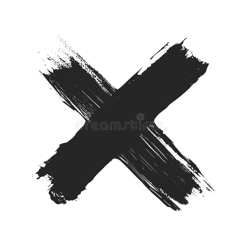 Vector Grunge Cross Shape stock vector. Illustration of cross - 337307188