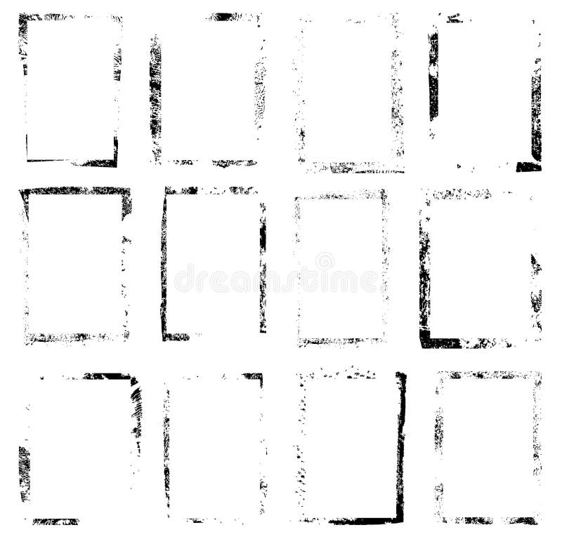 Vector grunge frames stock vector. Illustration of background - 77973372