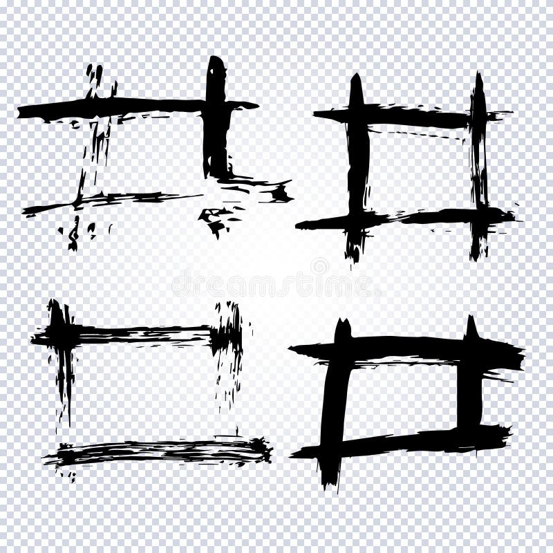 Vector Grunge Frames and Text Boxes Stock Illustration - Illustration ...