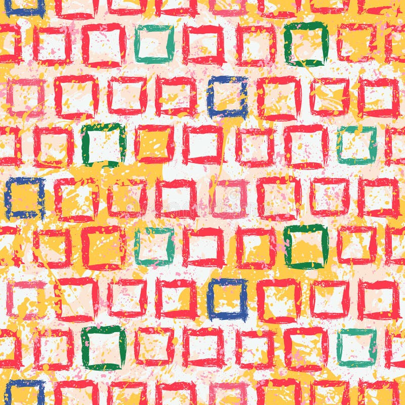 Vector Grunge Geometric Texture with Paint Stock Vector - Illustration ...