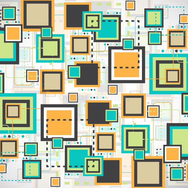 Vector Grunge Retro Square Background. Stock Vector - Illustration of ...