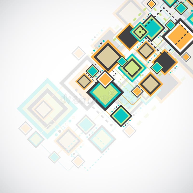 Vector Grunge Retro Square Background. Stock Vector - Illustration of ...