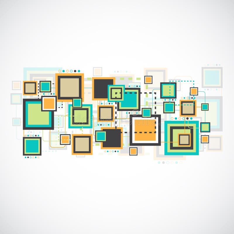 Vector Grunge Retro Square Background. Stock Vector - Illustration of ...