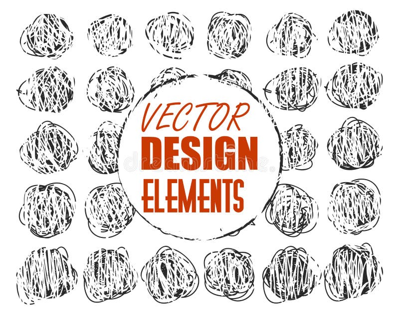 Vector Scratch Grunge Stars for Design Elements. Eps 10. Stock Vector ...