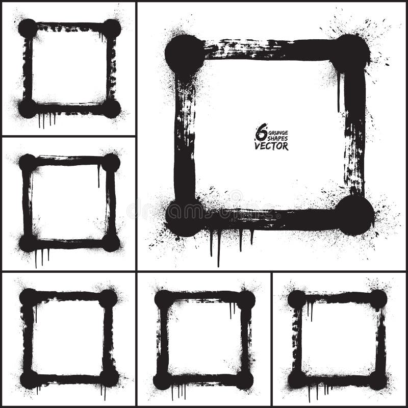 Vector Grunge Shapes Set stock vector. Illustration of brush - 53157852