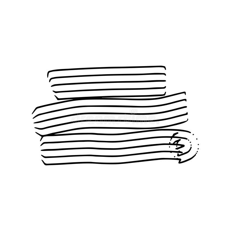 Vector Grunge Texture of Horizontal Hand Drawn Lines. Abstract Lines ...