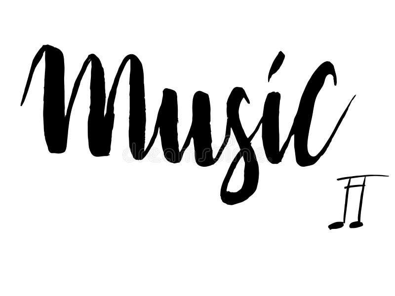 Music Lettering Stock Illustrations – 19,179 Music Lettering Stock ...