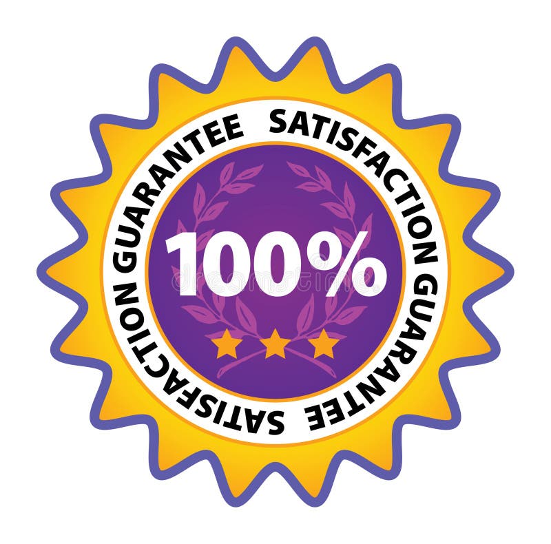 Satisfaction seal stock vector. Illustration of assurance - 13138361