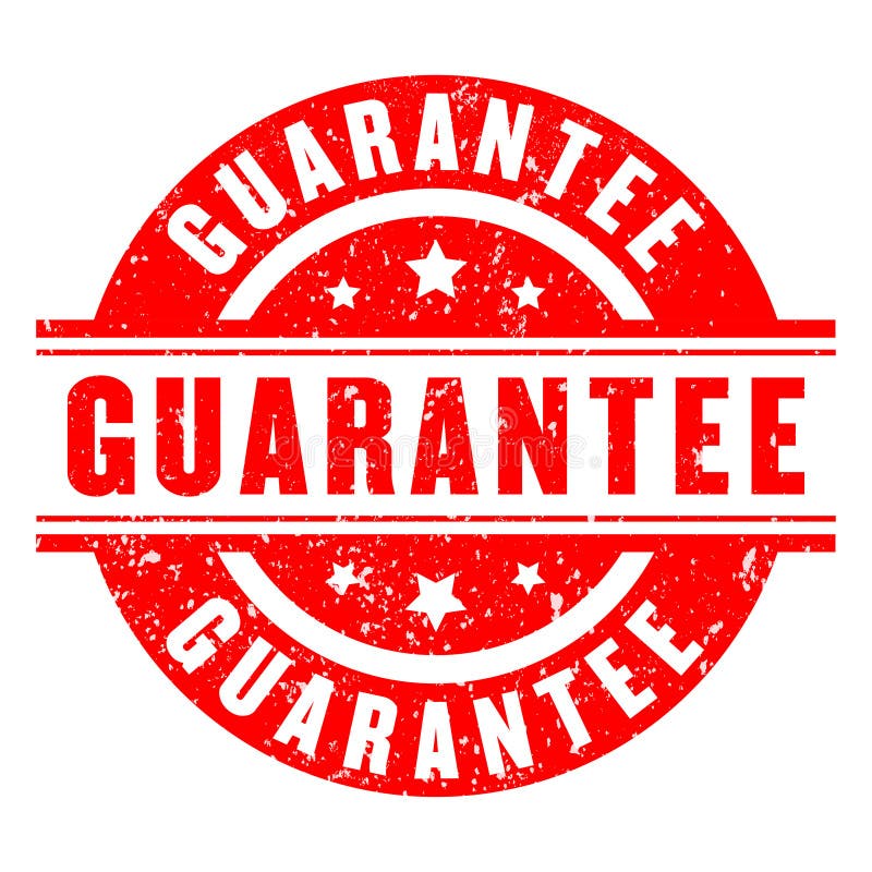Vector Guarantee Stamp for Business, Red Color Stock Vector ...