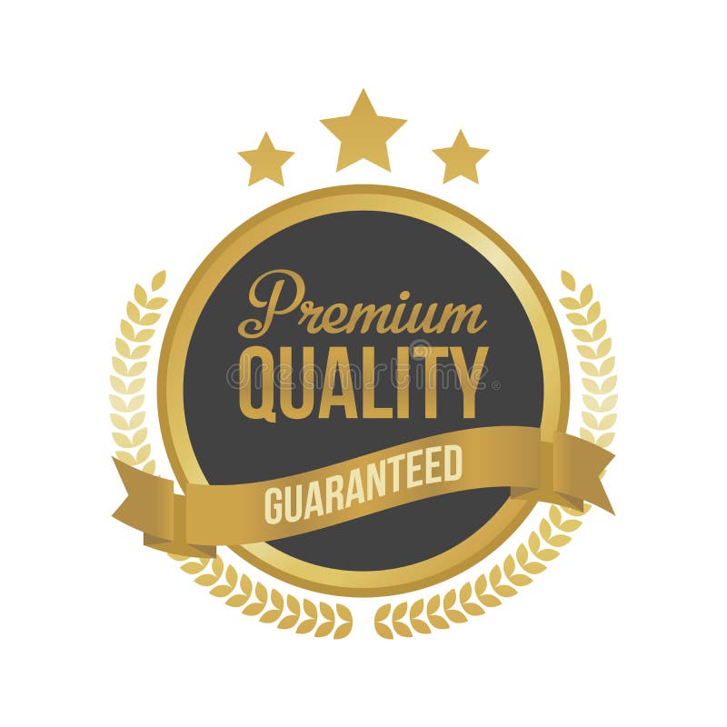 Vector Guaranteed Top Quality Gold Sign, Round Label Stock Illustration ... Vector Guaranteed Top Quality Gold Sign, Round Label Stock Illustration ...