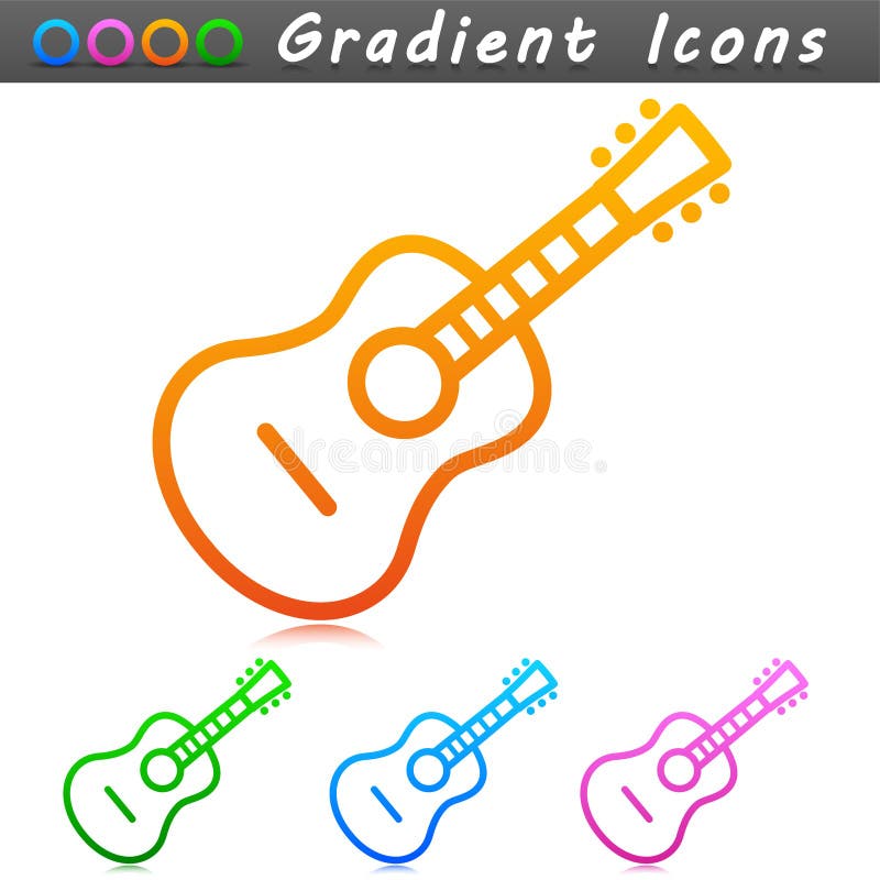 Vector Guitar Symbol Icon Design Stock Vector - Illustration of song ...