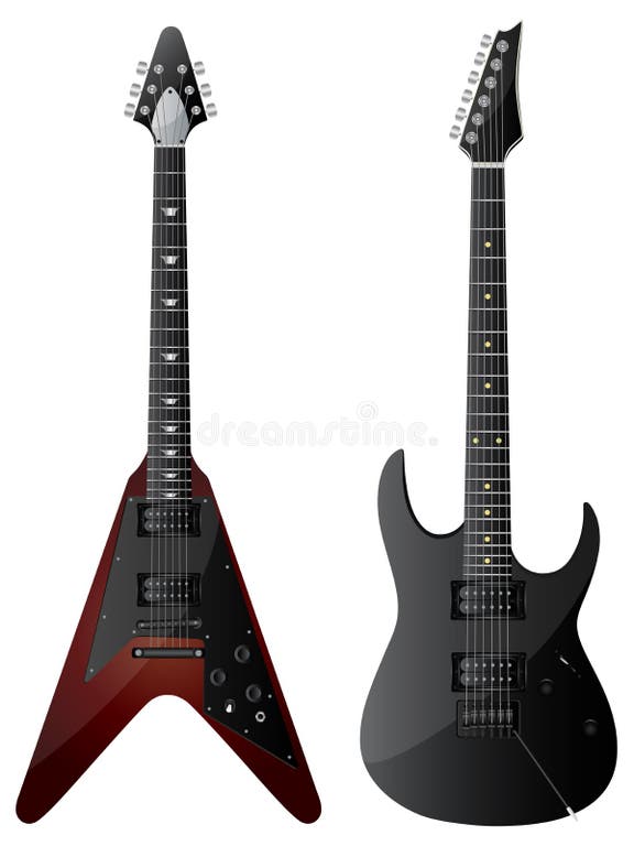 Vector Guitars stock vector. Illustration of sound, metal - 9771487