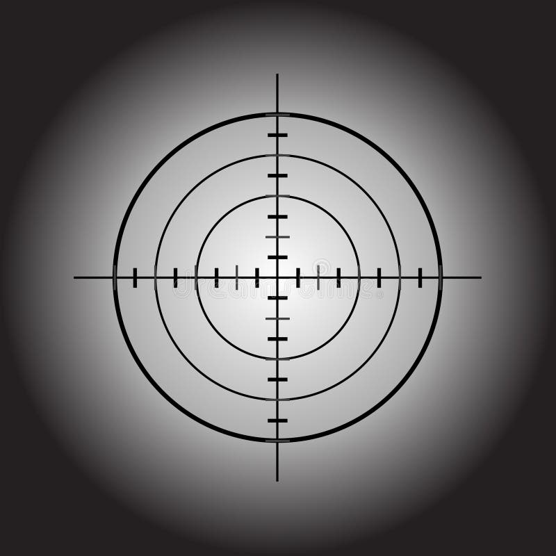 Cross Hairs and Human Target Stock Illustration - Illustration of ...