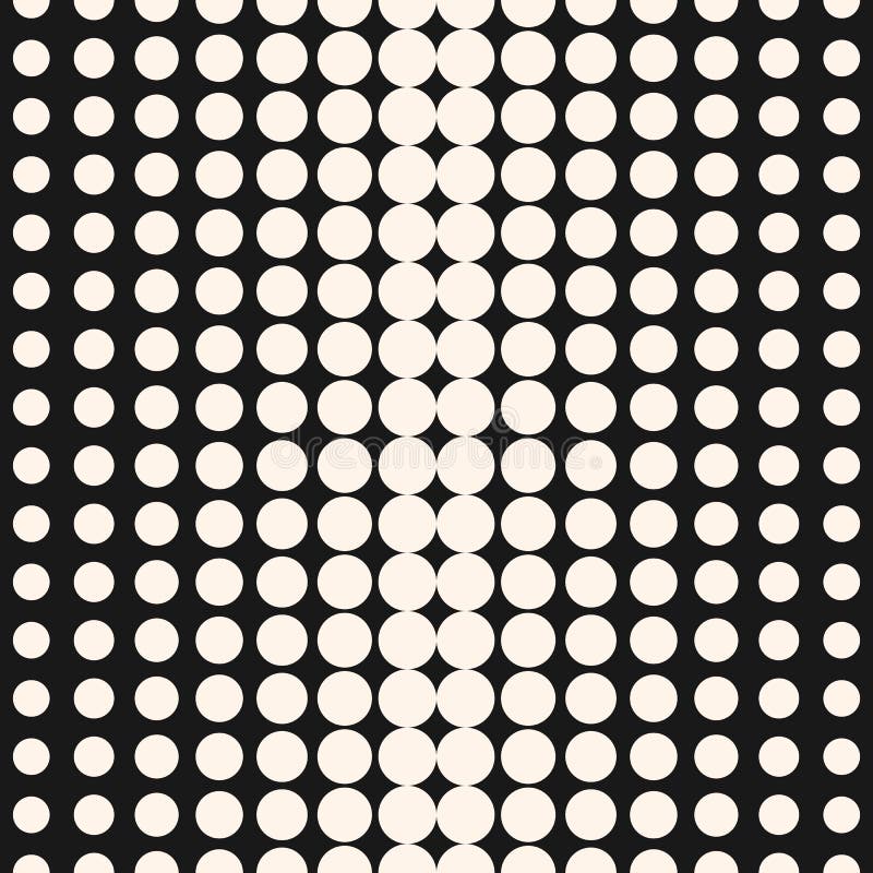 Vector Half Tone Dots Pattern. Halftone Circles Gradient Texture. Stock ...