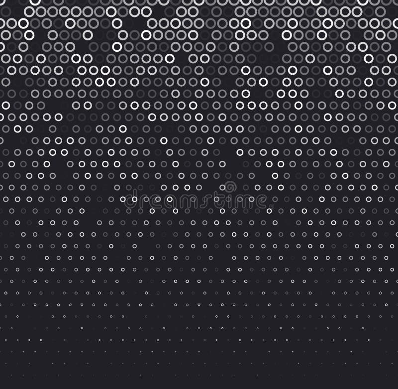 Vector Halftone Abstract Background, Black White Gradient Gradation ...